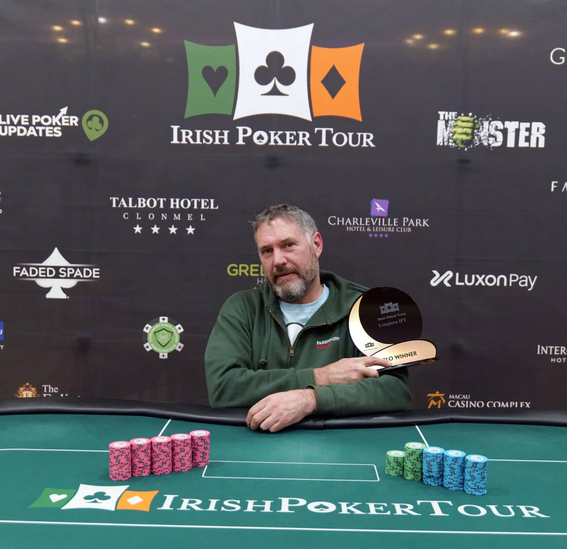 PLO Winner George Stoddart (IE): €1,280 + 300 points