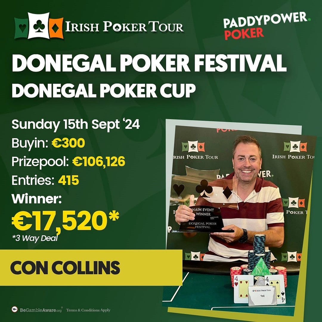 Donegal Poker Festival Friday 12th – Sunday 14th September Radisson Blu ...